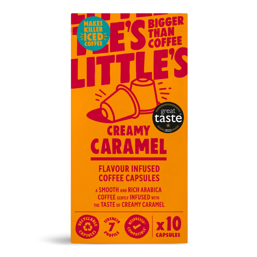 Creamy Caramel Flavour Infused Coffee Capsules | Little's